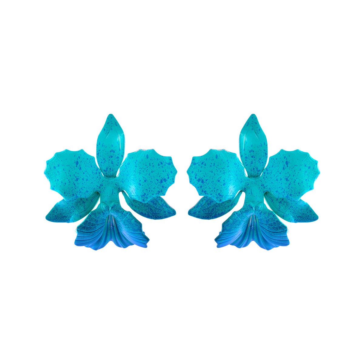 Ocean Laelia Orchid Studs– We Dream in Colour